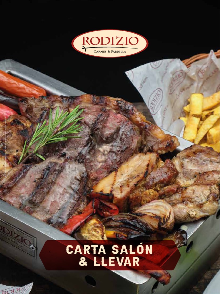 Menú de Rodizio y Precios | PDF | ensalada | filete