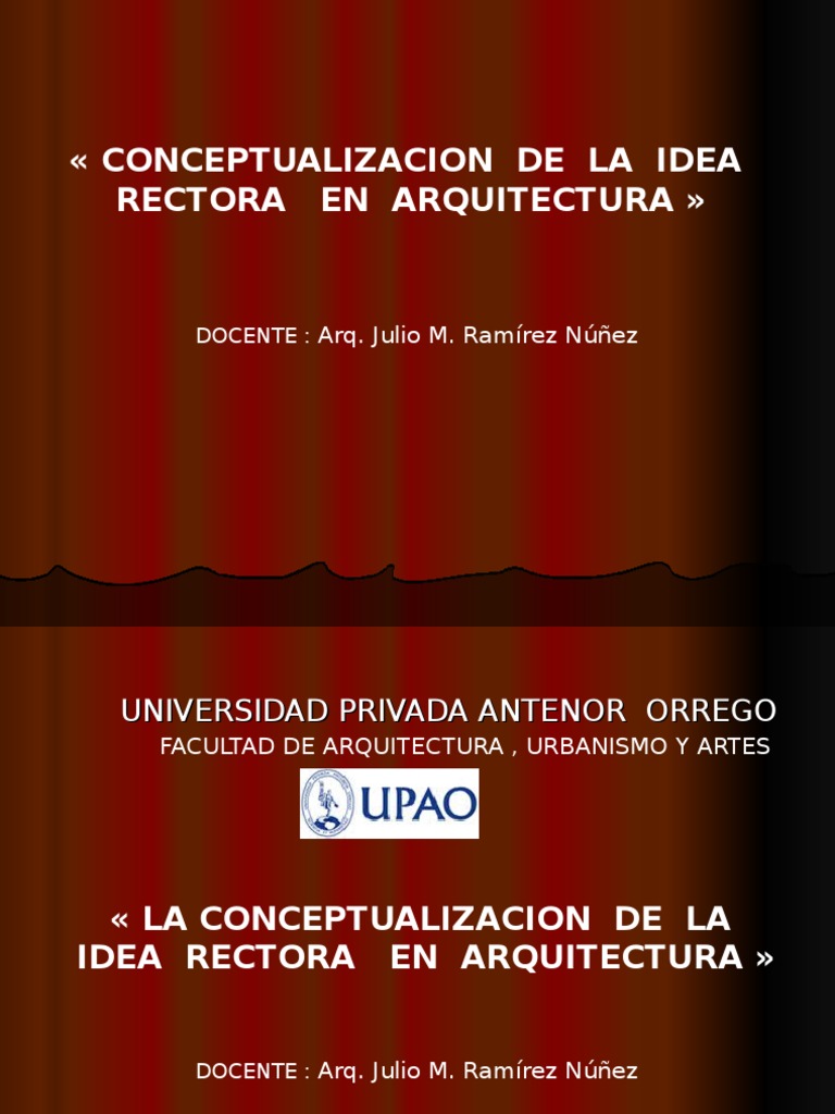 Idea Rectora y Concepto Arq | PDF | Diseño | Conocimiento