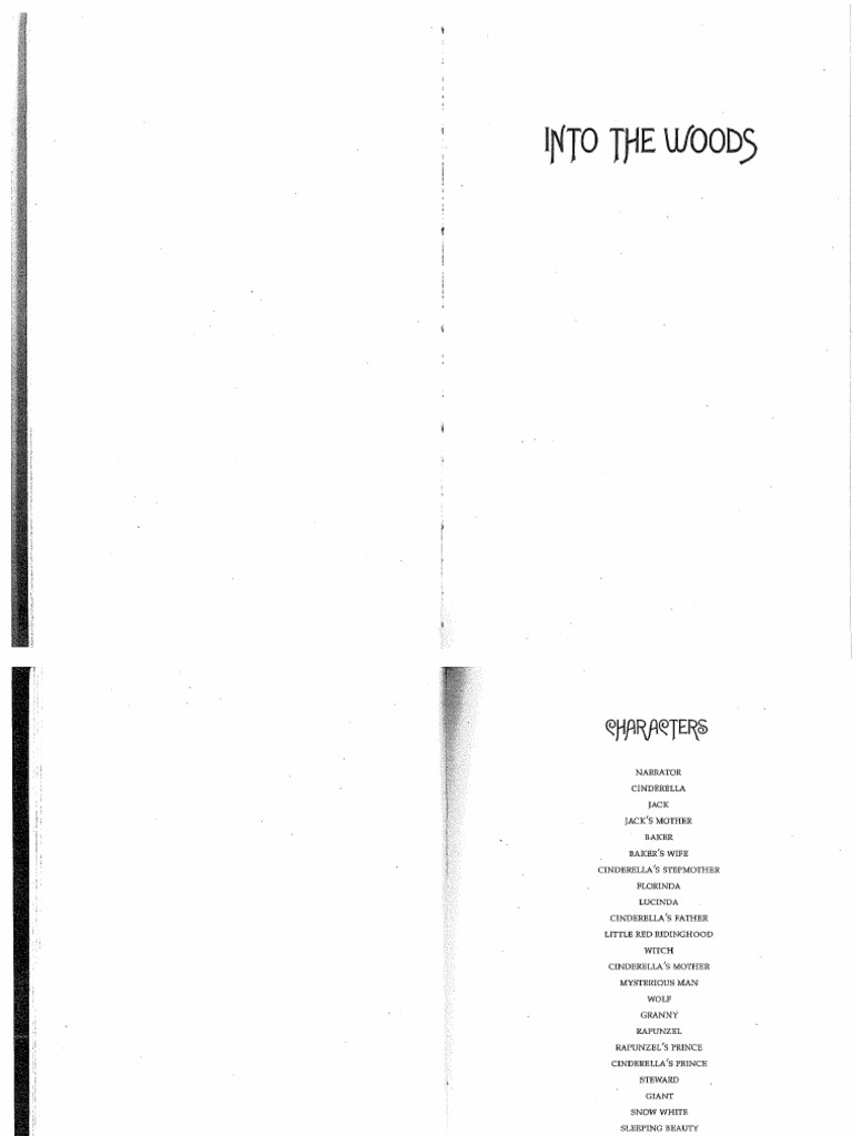 Into The Woods - Script | PDF