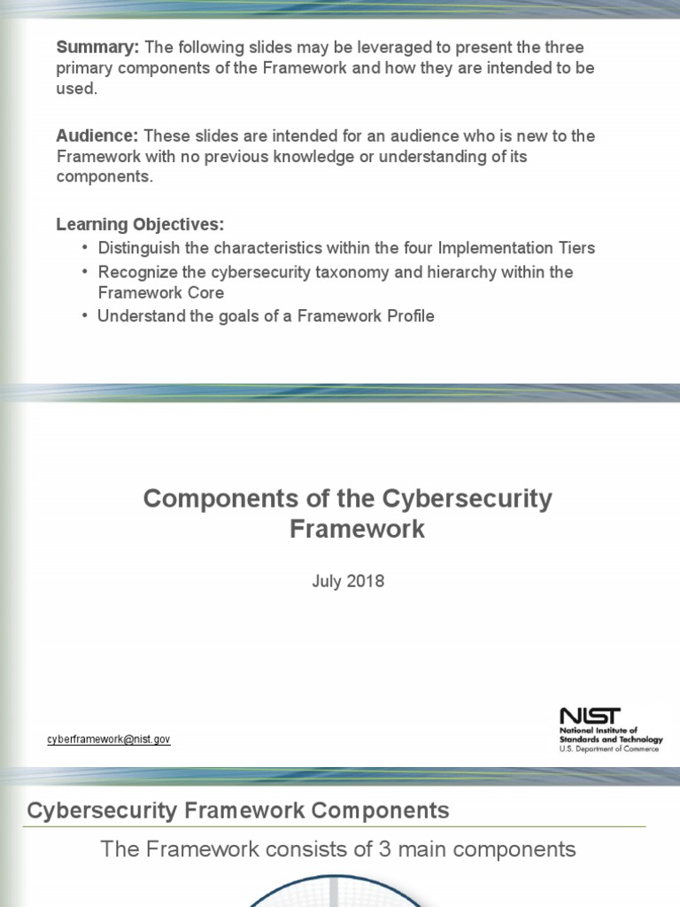Components of The Cybersecurity Framework | PDF | Computer Security ...