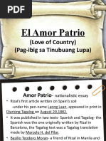 Love of Country El Amor Patrio English | PDF | Love