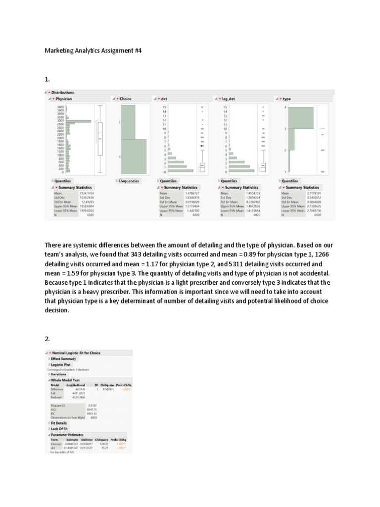 Marketing Analytics Detailing | PDF