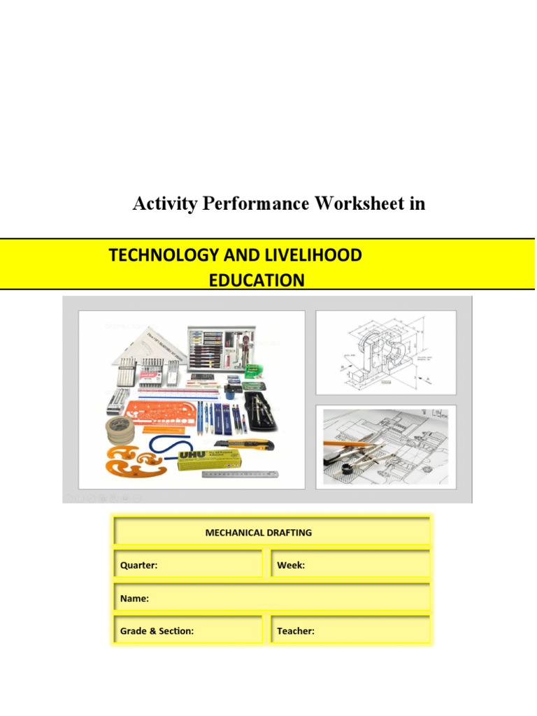Activity Performance Worksheet in Technology and Livelihood Education | PDF