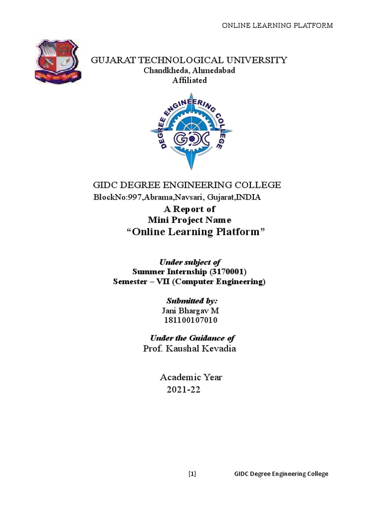 Report - Online Learning System | Download Free PDF | Php | Software ...