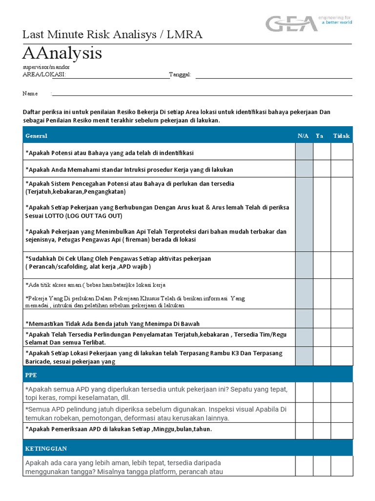 LMRA Doc .Revisi New | PDF