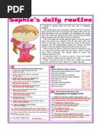Sophies Daily Routine | PDF | Language Arts & Discipline