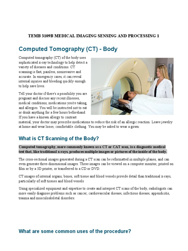 CT Notes | PDF | Ct Scan | Medical Imaging