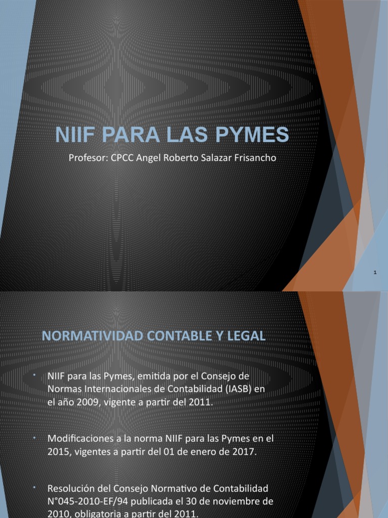 NIIF PARA LAS PYMES Vs 2015 | PDF | normas internacionales de ...