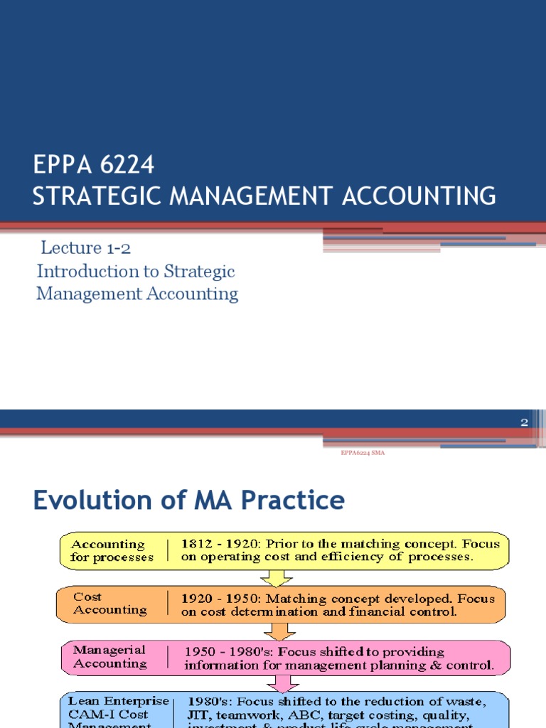 Lecture 1-2 Introduction To Strategic Management Accounting | PDF ...