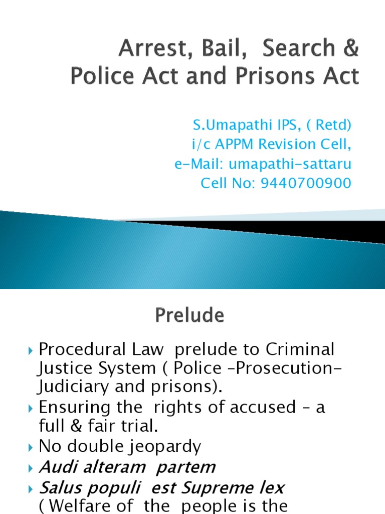 L-Indian Prison System by Sri K. Umapathi, IPS | PDF | Prison | Parole