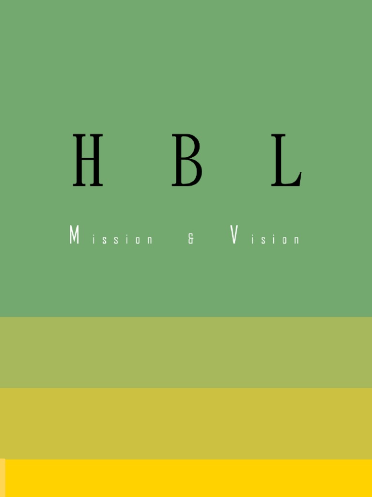 HBL - Vision Mission Analysis Report | PDF | Banks | Companies