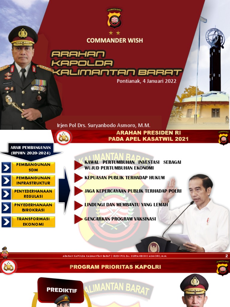 Commander Wish Kapolda Kalbar Jan 2022 | PDF