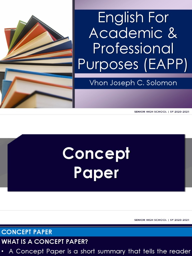 English For Academic & Professional Purposes - Concept Paper | PDF ...