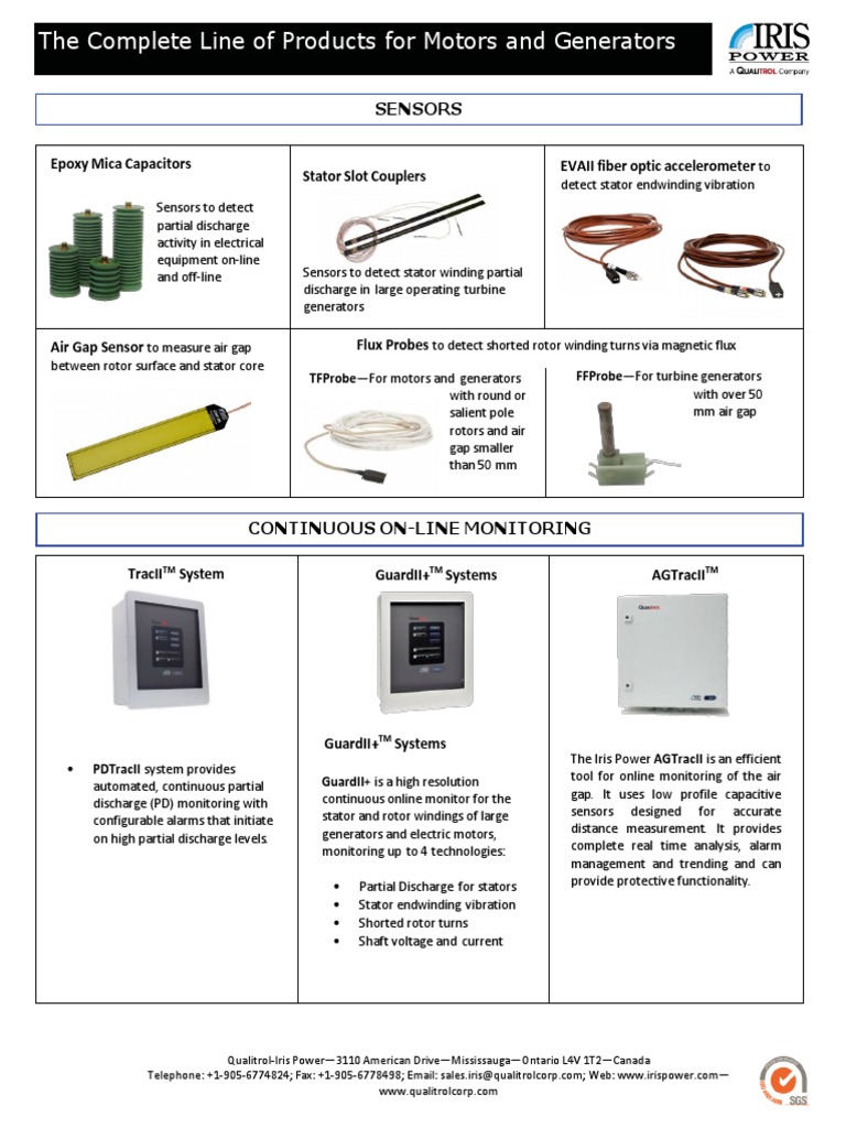 Complete Sensors of Generators - Offline and Online | PDF | Electric ...