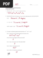ALGEBRA 1 - Midterm Exam Review Questions | PDF