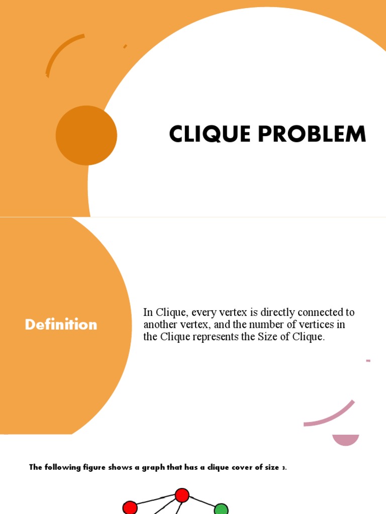 Clique Problem | PDF | Vertex (Graph Theory) | Mathematical Relations
