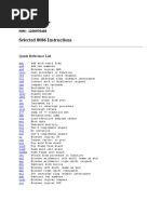 NASM Intel x86 Assembly Language Cheat Sheet: Instruction Effect ...