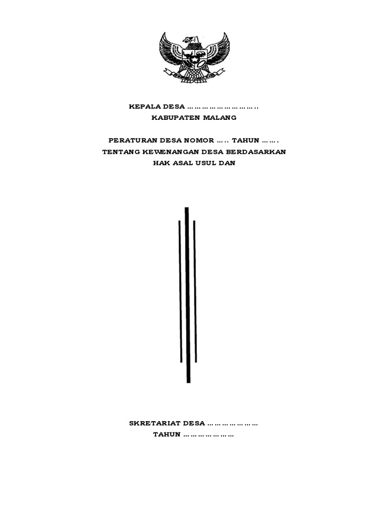 Perdes Kewenangan Desa | PDF