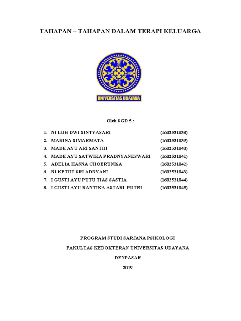 Terapi Keluarga: Tahapan dan Teknik | PDF