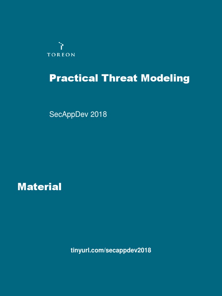 Seba Deleersnyder - Practical Threat Modeling | PDF | Secure Communication | Cyberspace