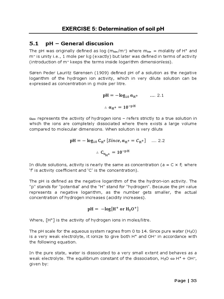 Practical Exercise - PH and EC | PDF