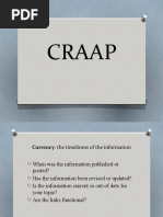 Evaluating Sources With The CRAAP Test | PDF | Cognition | Cognitive ...