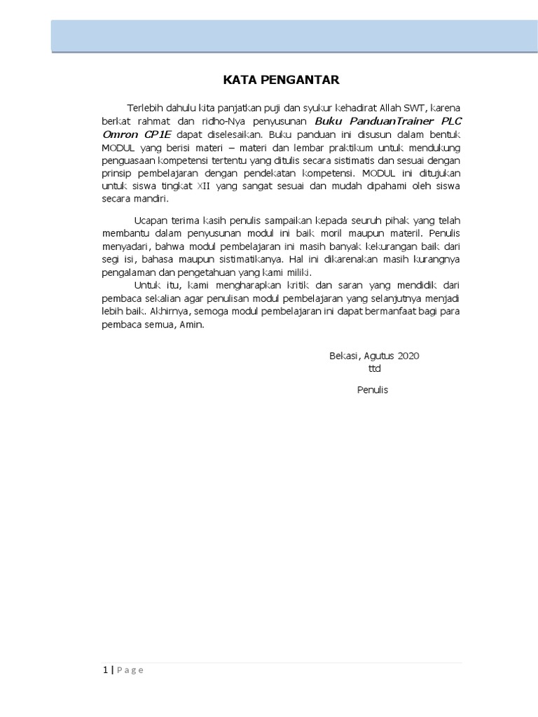 MODUL TRAINER PLC-dikonversi | PDF