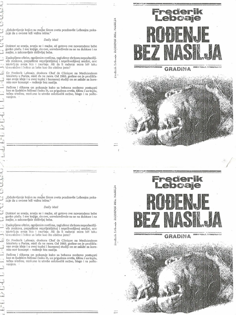 Frederik Leboyer - Rođeni Bez Nasilja | PDF