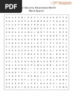 Cybersecurity Awareness Month Puzzles | PDF | Computer Security | Security
