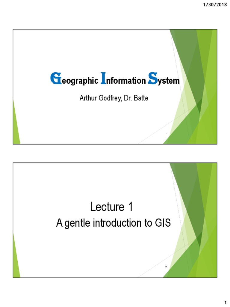 Lecture Notes GIS | PDF | Geographic Information System | Accuracy And ...