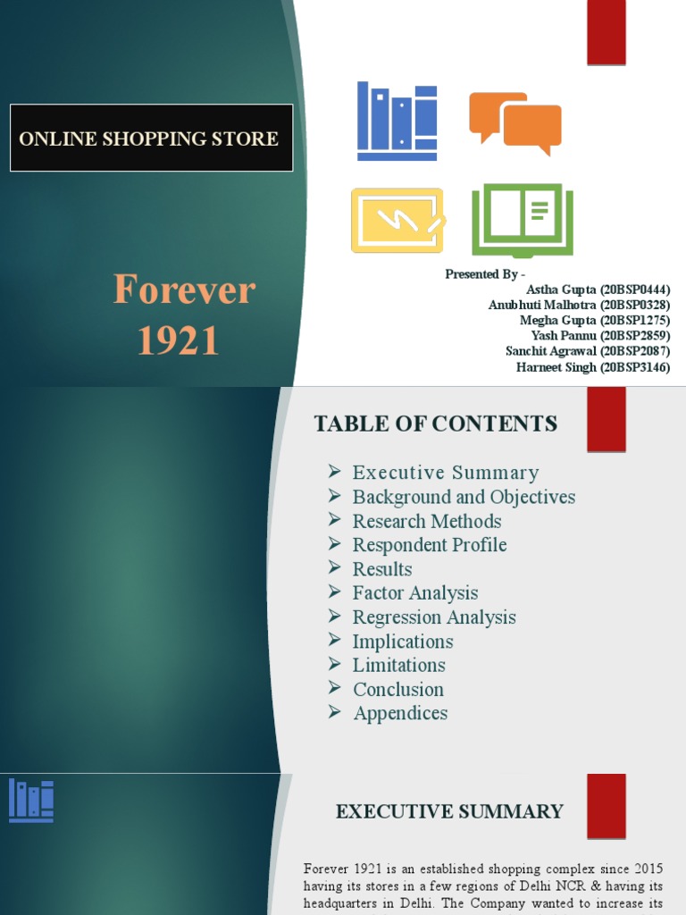 Forever 1921: Online Shopping Store | PDF | Dependent And Independent Variables | Regression ...
