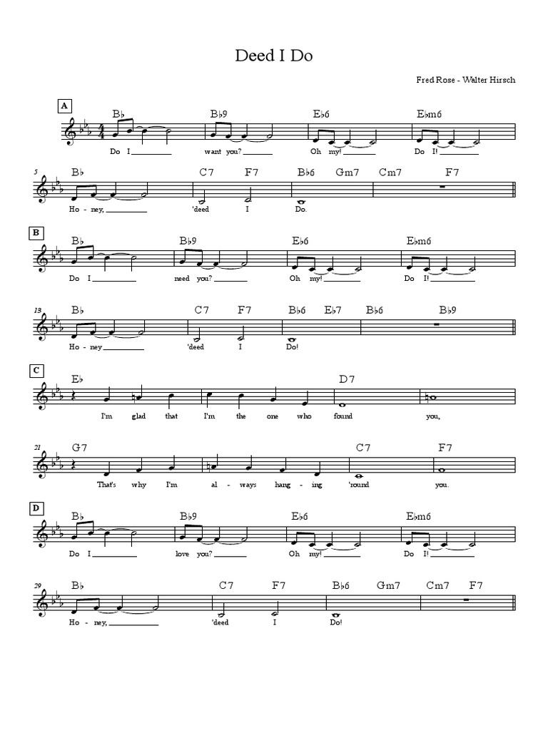 Deed I Do | PDF