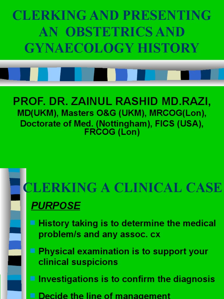 Clerking An o & G Case | PDF | Pregnancy | Childbirth