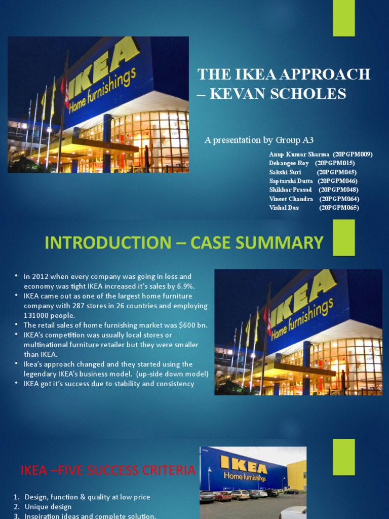 The Ikea Approach - Kevan Scholes: A Presentation by Group A3 | PDF ...