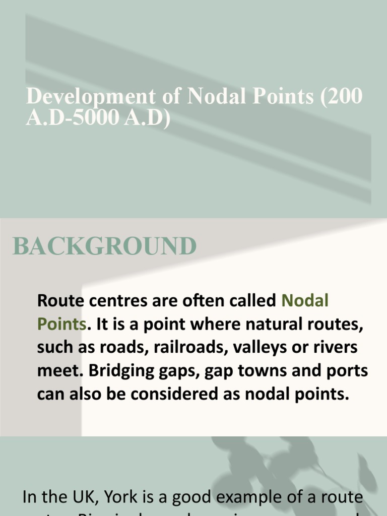 Development of Nodal Points | PDF
