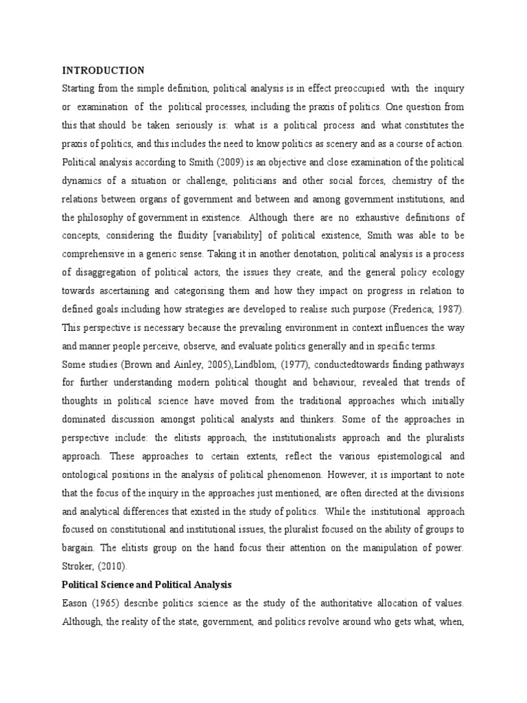 Approaches Political Analysis | PDF | Political Science | Normative