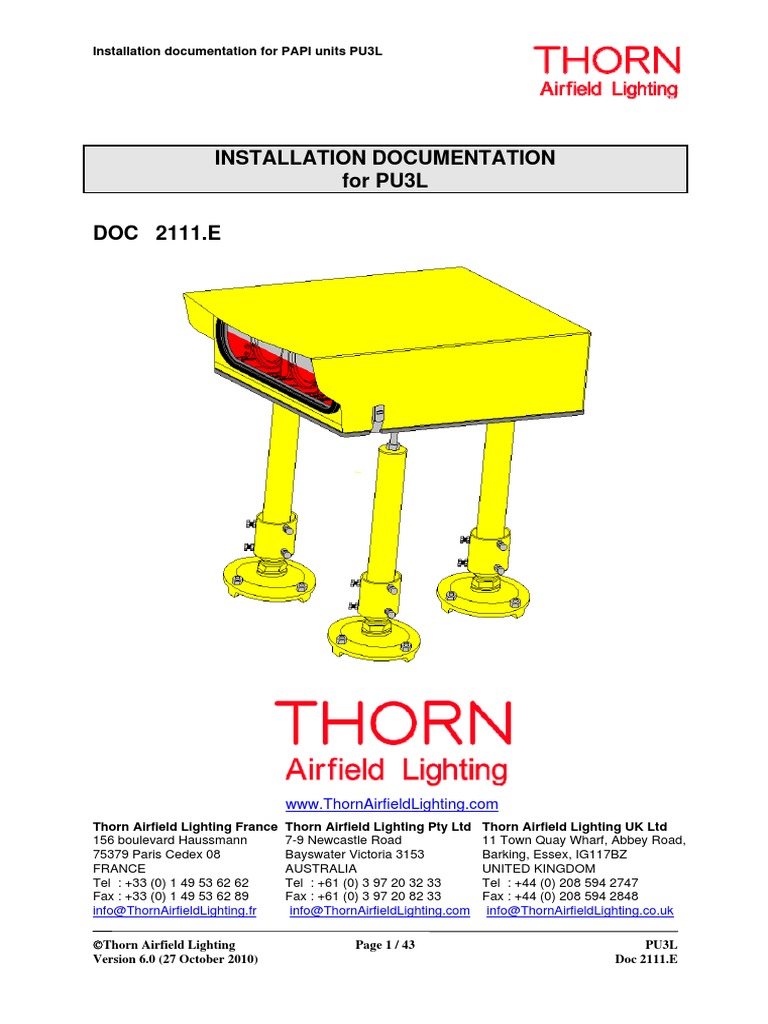 Thorn 21 Papi Manual | PDF | Switch | Relay