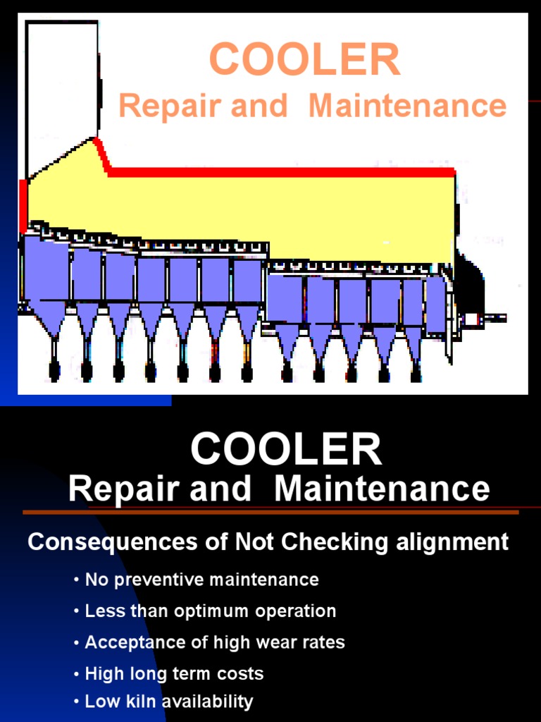 Repair and Maintenance: Cooler | PDF | Bearing (Mechanical) | Screw
