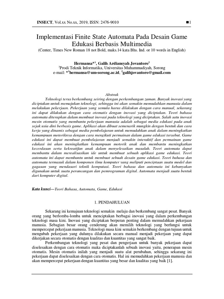 Jurnal Teori Automata - 092656 | PDF