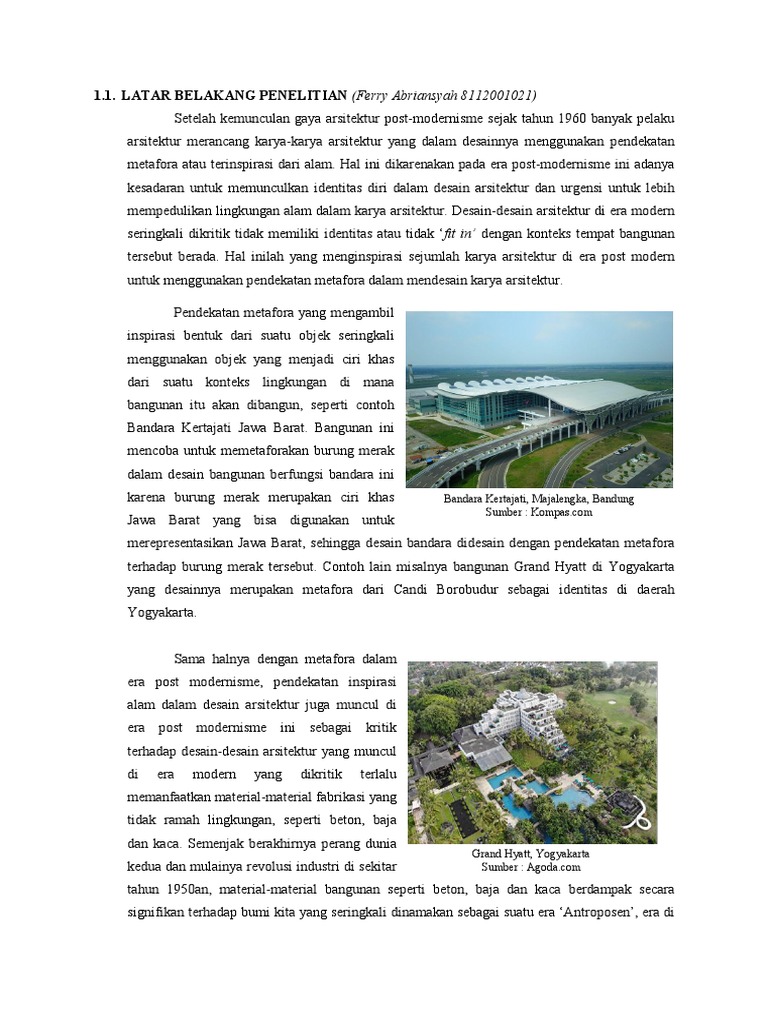 Pendekatan Metafora Dan Alam Arsitektur | PDF