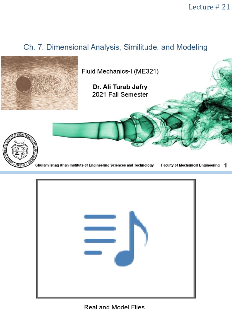 Fluid Mechanics-I (ME321) : Dr. Ali Turab Jafry | PDF | Scientific ...