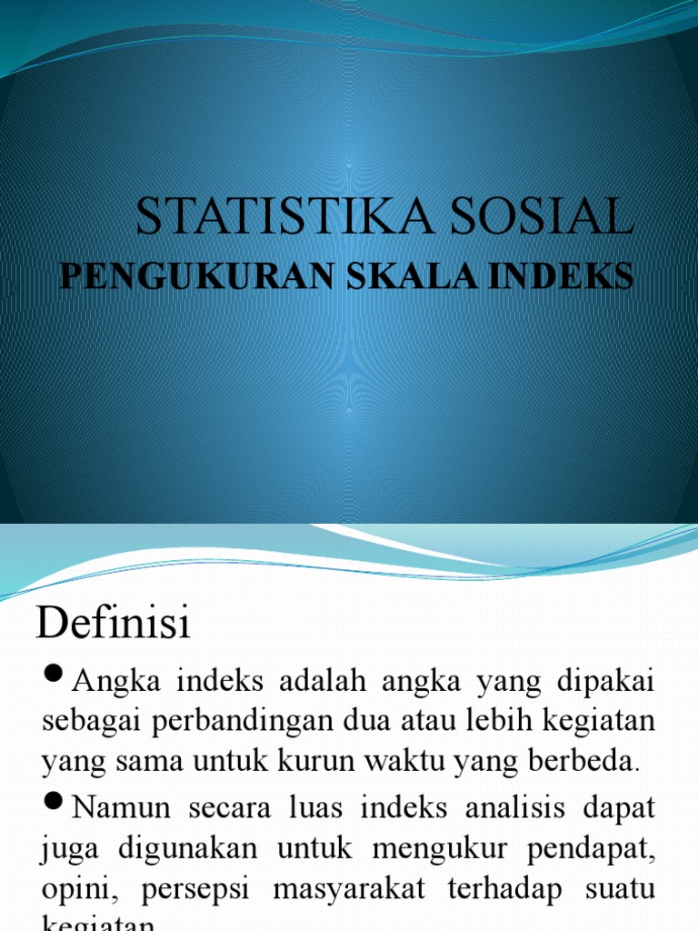 Pengukuran Skala Indeks | PDF