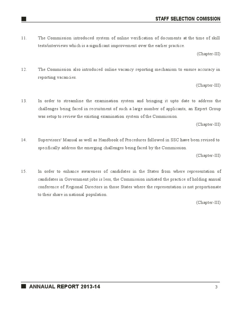 Staff Selection Comission: Annaual | PDF | Test (Assessment) | Recruitment