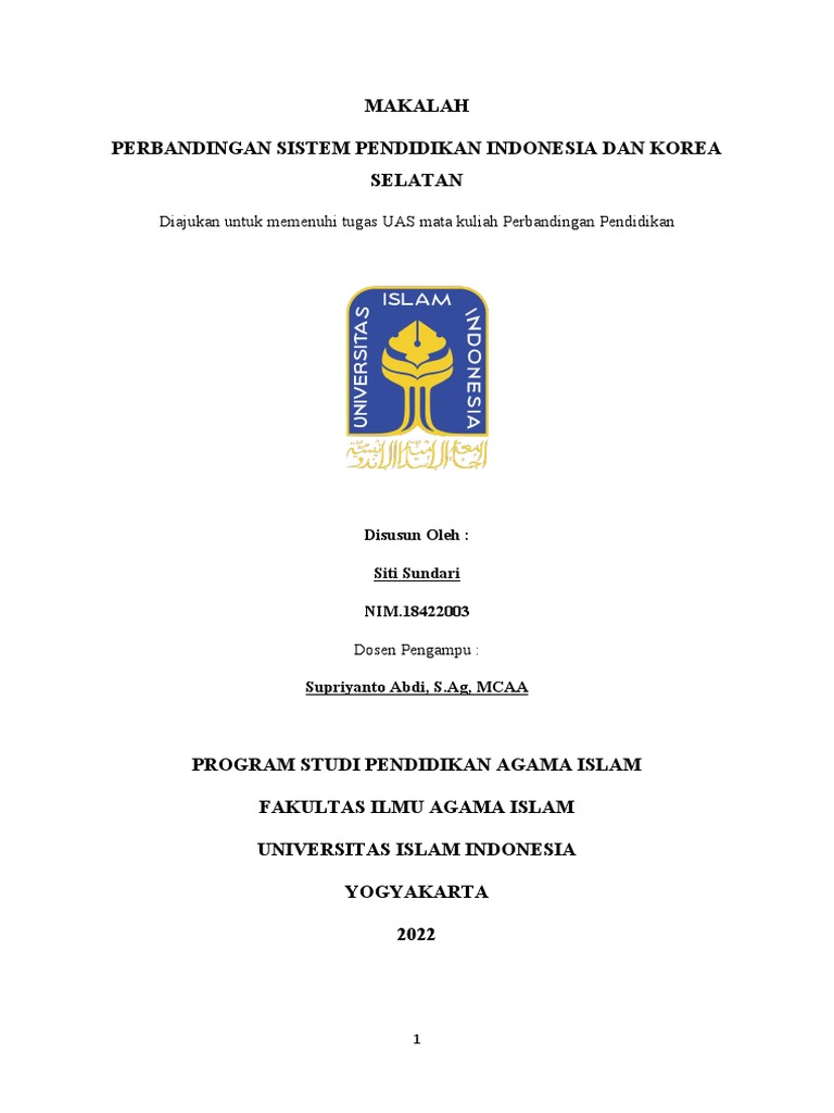 Makalah Perbandingan Pendidikan | PDF