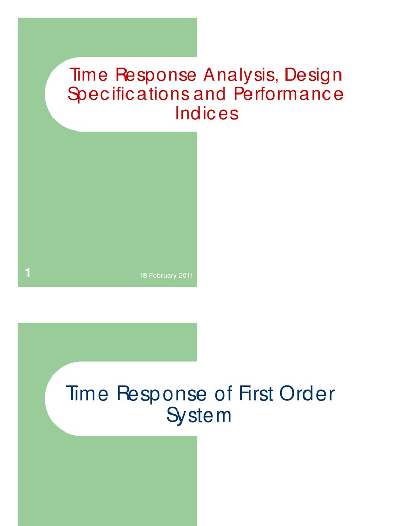 Time Response Analysis of Control Systems | PDF | Laplace Transform ...