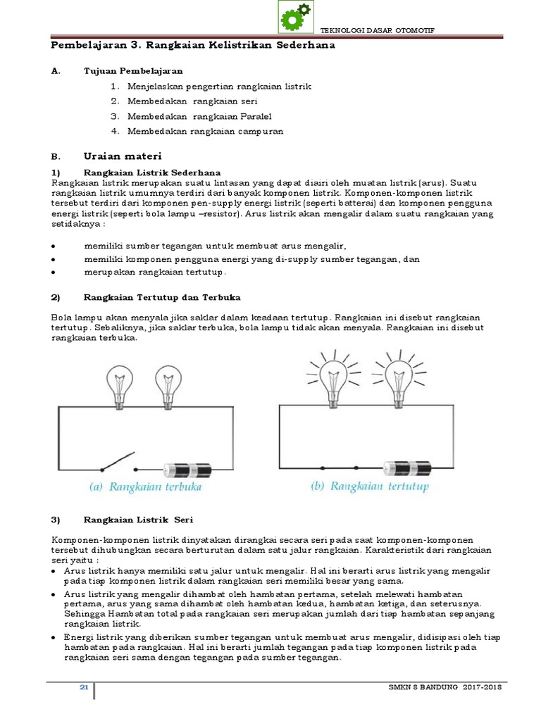 Modul Rangkaian Kelistrikan Sederhana | PDF