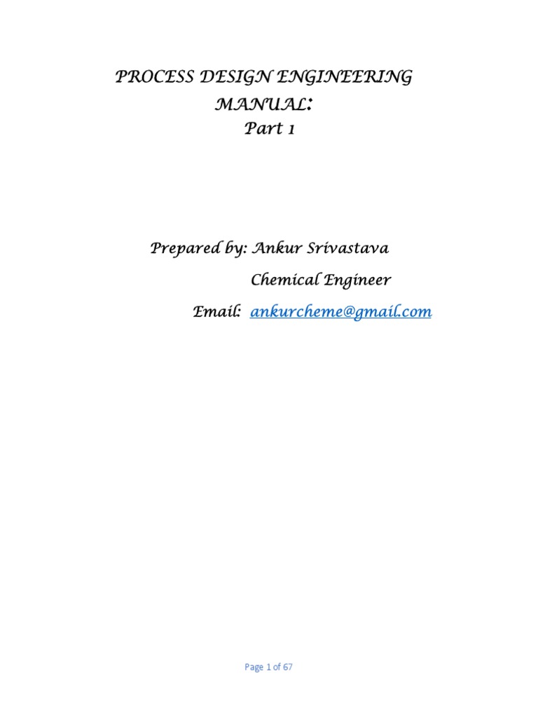 Process Design Engineering Manual Part 1-1 | PDF | Evaporation ...