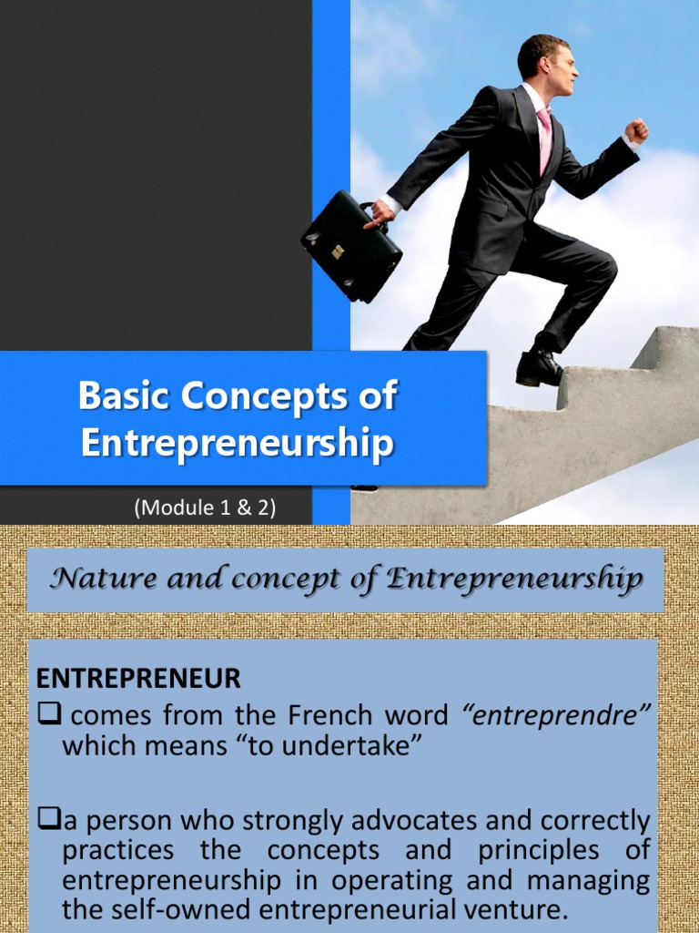 Basic Con - Entrep - v4 (Mod1-2) | PDF | Entrepreneurship | Business