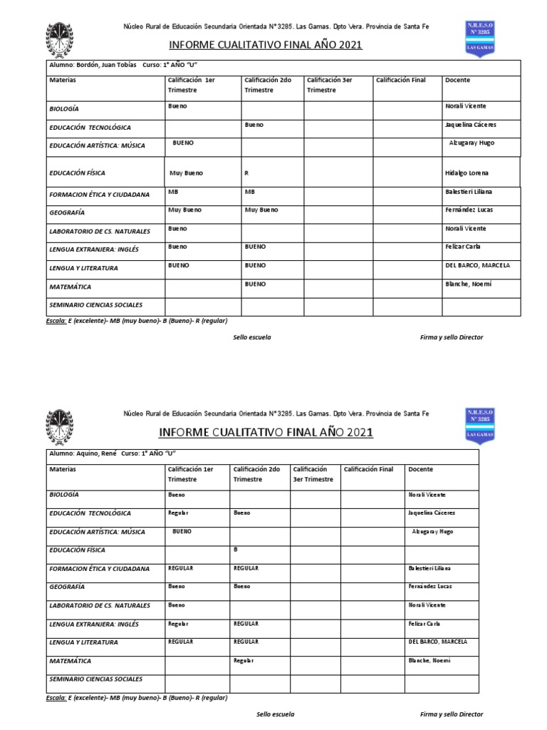 Informe Cualitativo Final 2021 | Descargar gratis PDF | Educación ... Informe Cualitativo Final 2021 | Descargar gratis PDF | Educación ...