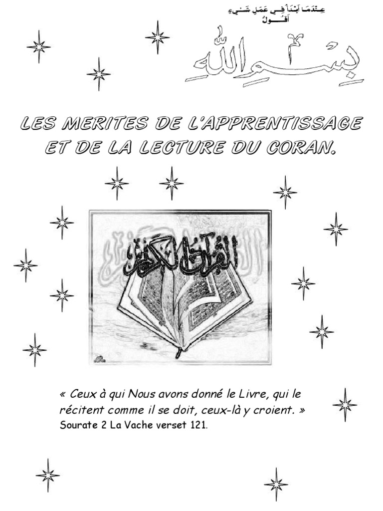 Mérites de la lecture du Coran | PDF | Coran | Islam
